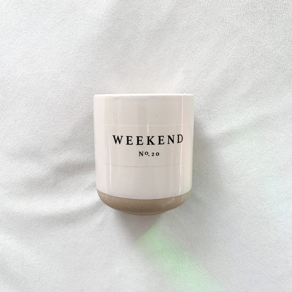 Anthropologie | Accents | Sweet Water Decor Weekend Stoneware Candle ...